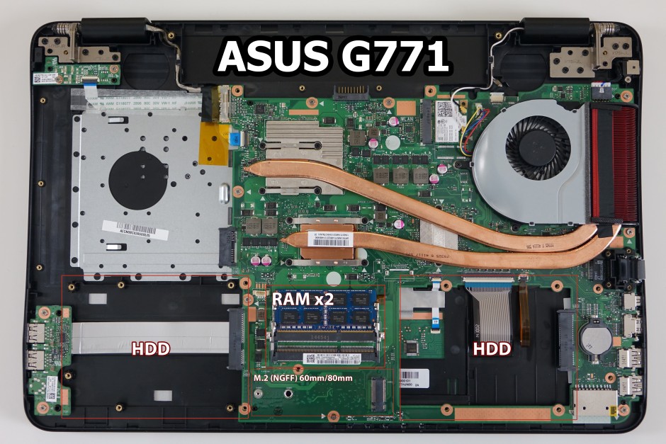 How the ASUS ROG G771 looks on the inside? Like a rebranded N751 ...