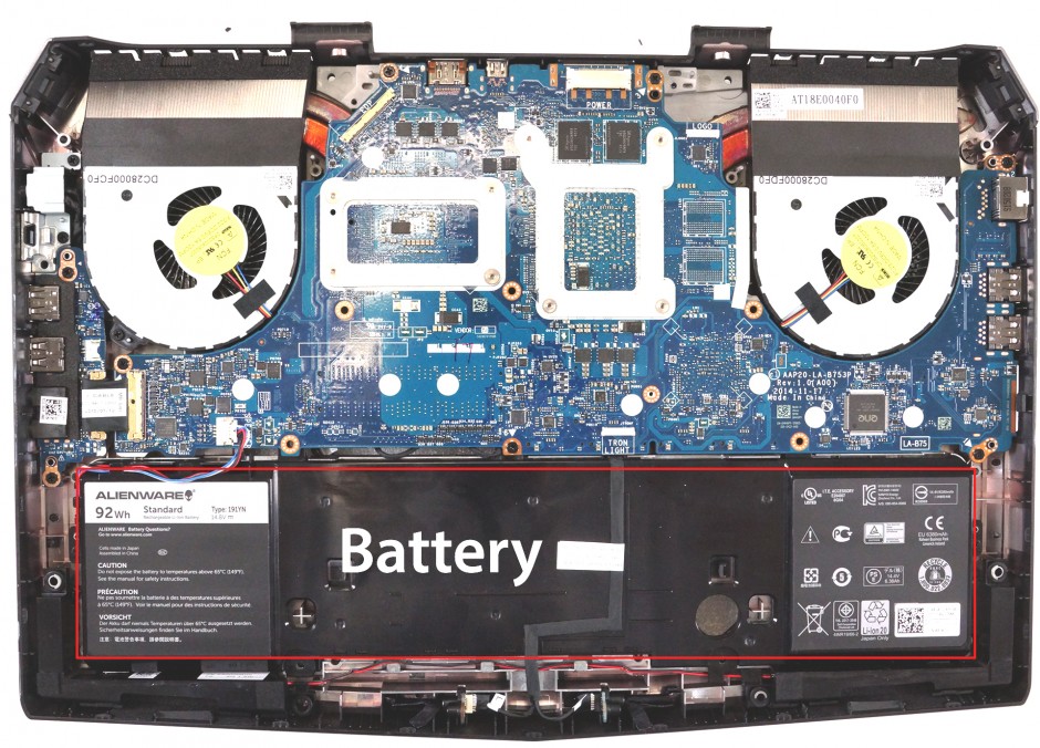 Inside Dell Alienware 15 - disassembly, internal photos and upgrade ...