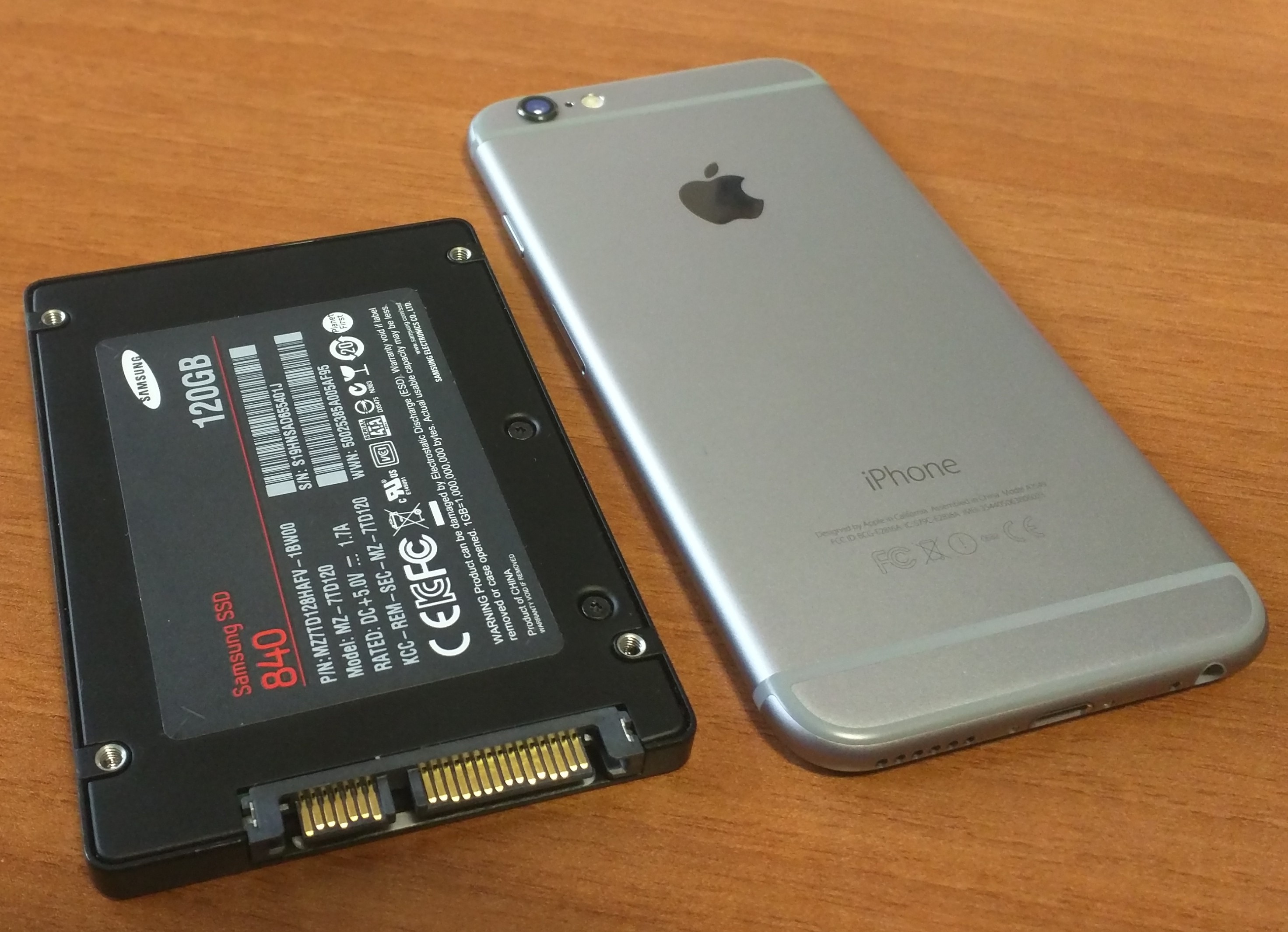 Apple iPhone 6 vs Samsung SSD 840: specs and camera comparison ...