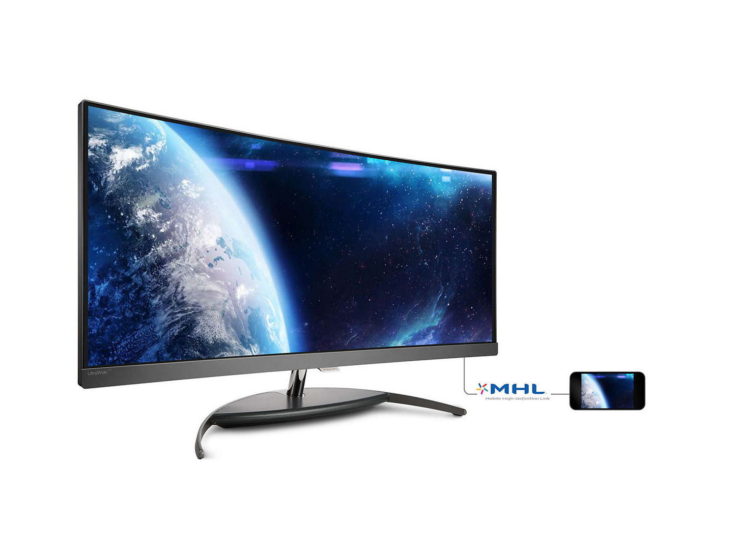 Philips BDM3490UC is a 34-inch IPS monitor with curved screen and ...