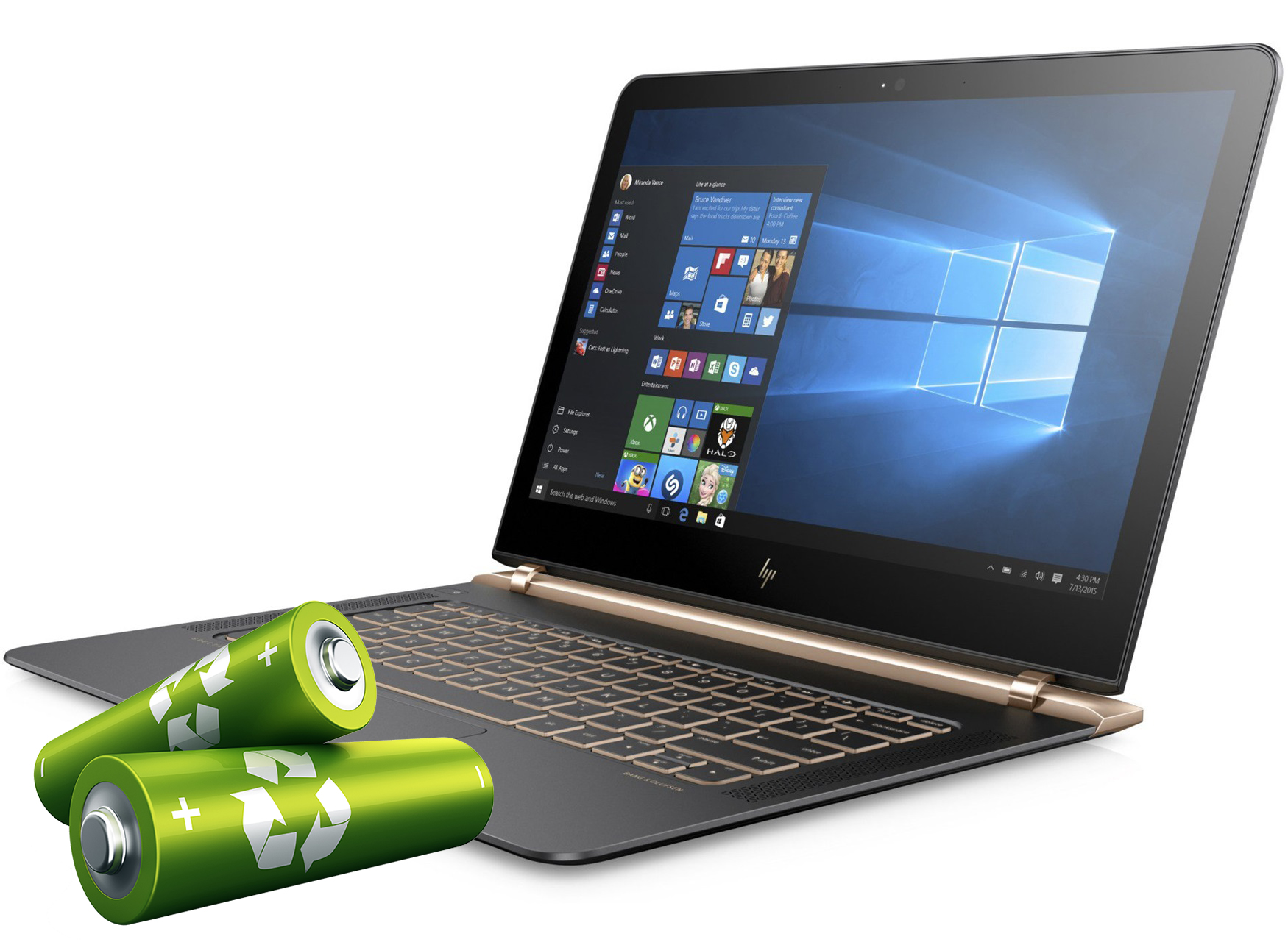 HP's ultra-thin Spectre ultrabook expectedly houses a small battery ...