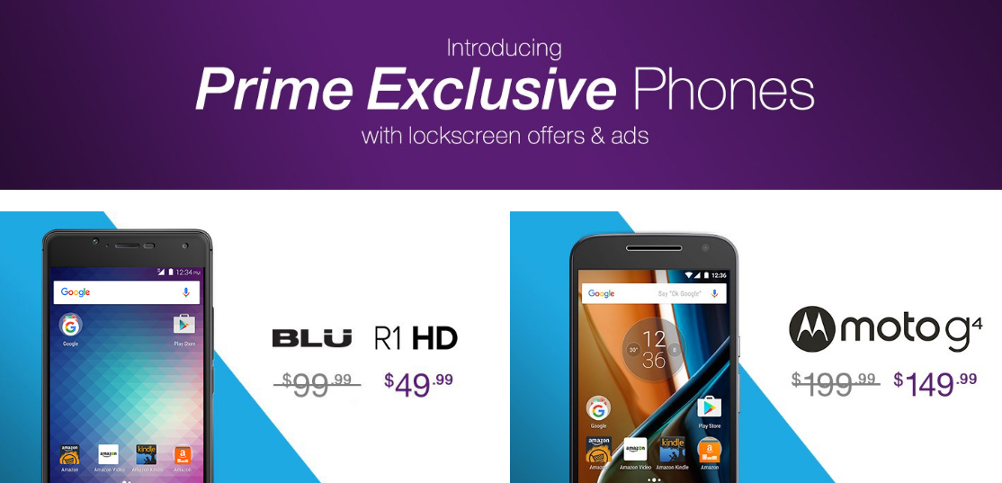 Prime Exclusive Phones - be sure to check Amazon Prime offers (Moto G4 ...