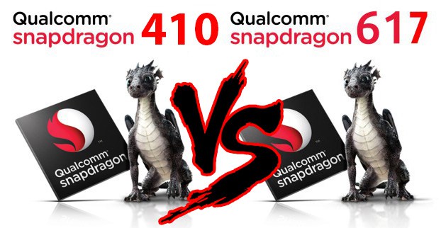 Snapdragon 410 (+Adreno 306) vs Snapdragon 617 (+Adreno 405 ...