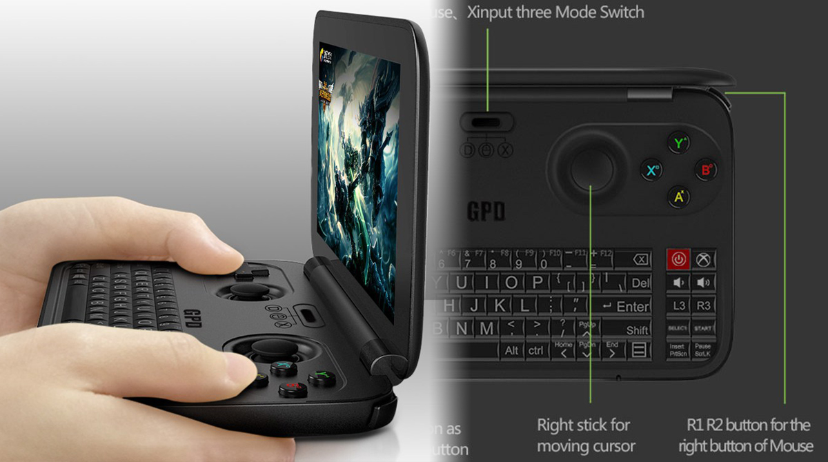 GPD WIN GamePad – extremely portable gaming station with Windows 10 ...