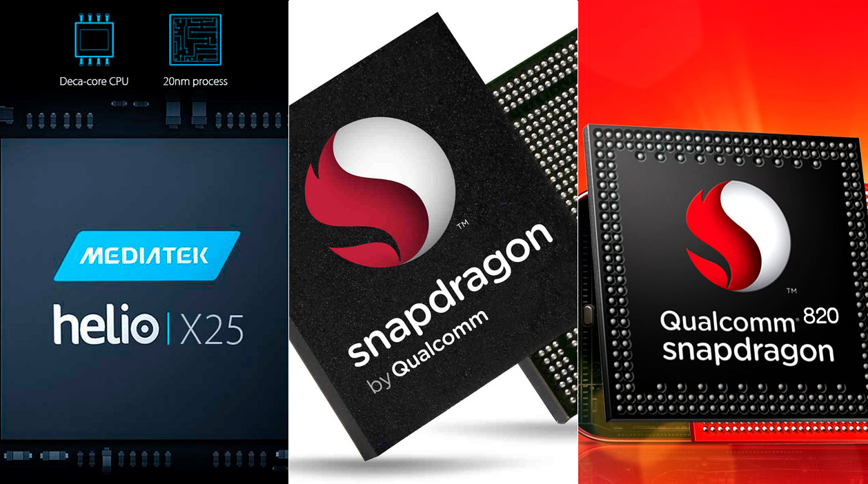 Helio X25 (+Mali-T880) vs Snapdragon 650 (+Adreno 510) vs Snapdragon 820 (+Adreno 530 ...
