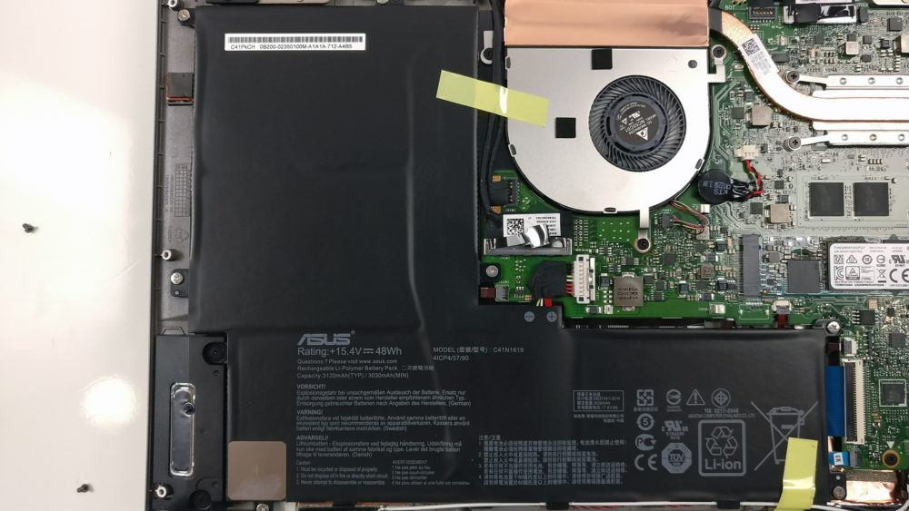 Inside ASUS ASUSPRO B9440 - disassembly, internal photos and upgrade ...