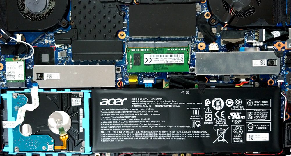 Inside Acer Predator Helios 300 15 (2019) - disassembly and upgrade ...