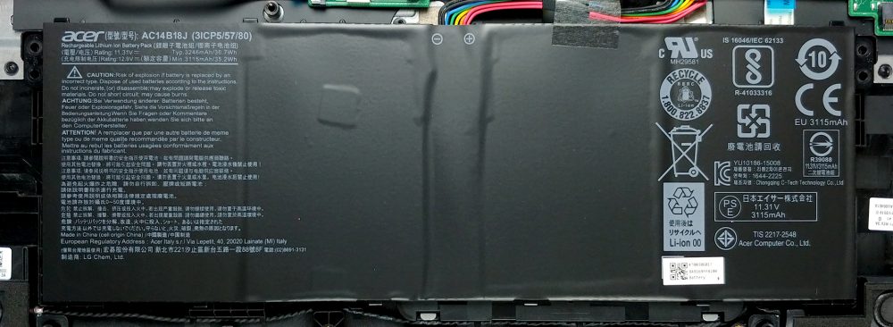 Inside Acer Aspire 3 (A315-55G) - disassembly and upgrade options | LaptopMedia Italia