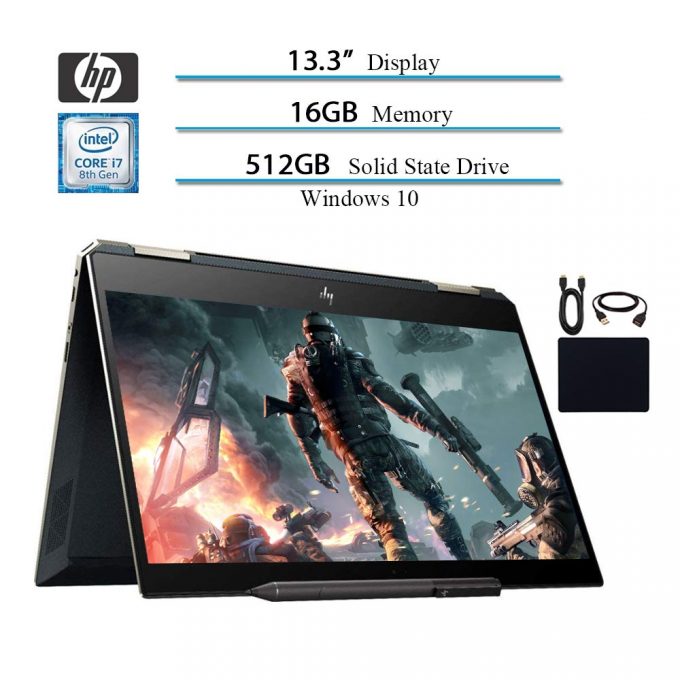 HP Spectre x360 13 - i7-8565U · UHD Graphics 620 · 13.3”, 4K UHD (3840 x 2160), IPS · 512GB PCIe ...