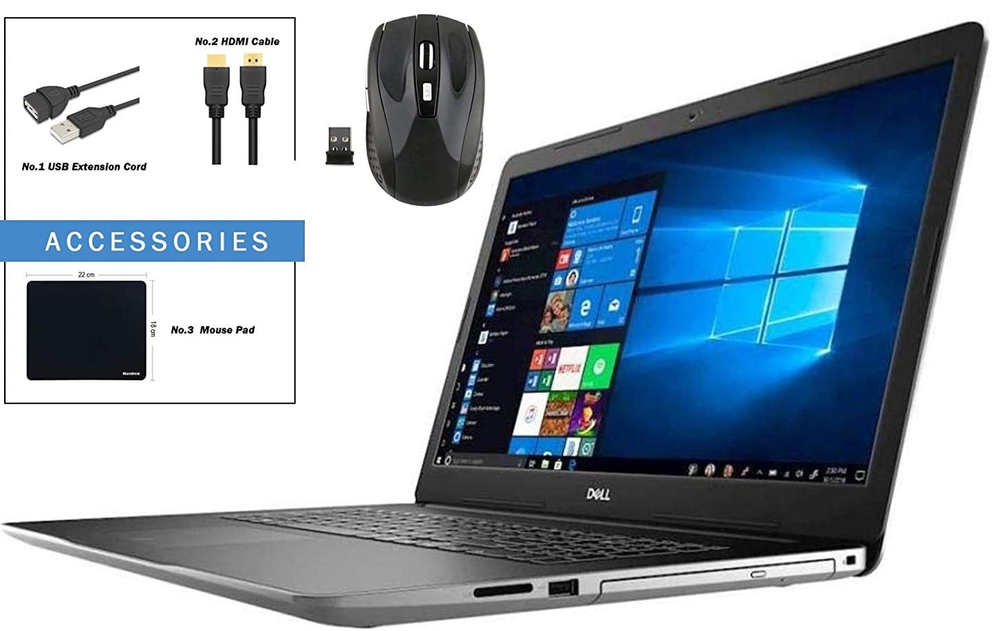 Dell Inspiron 3793 - i7-1065G7 · MX230 · 17.3”, Full HD (1920 x 1080 ...