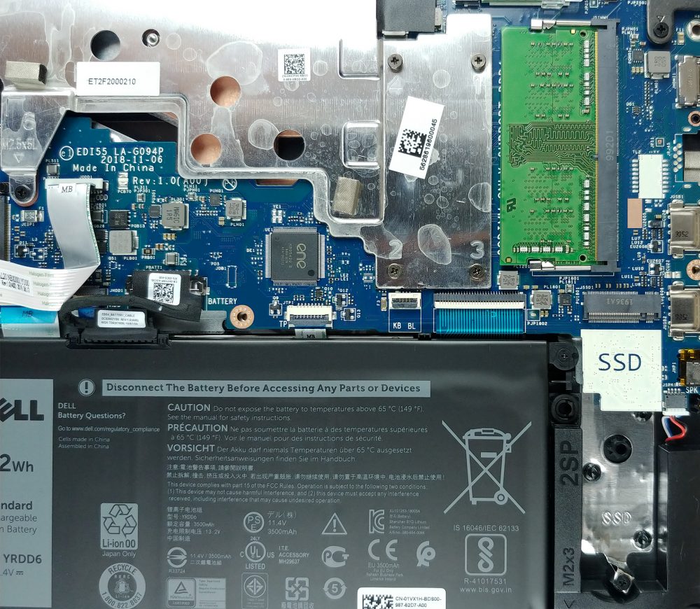 Inside Dell Inspiron 15 3582 - disassembly and upgrade options ...