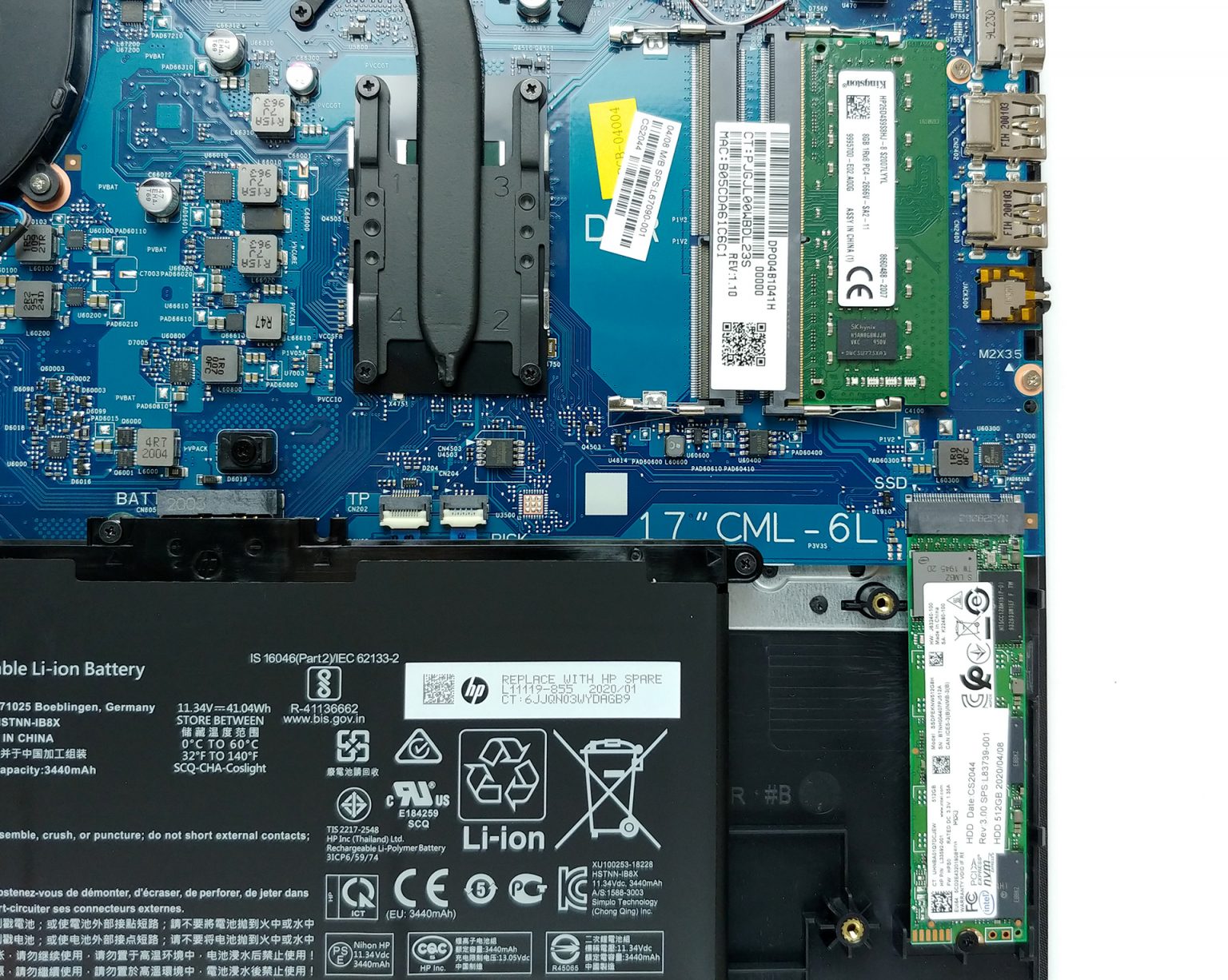 Inside HP 470 G7 - disassembly and upgrade options | LaptopMedia.com