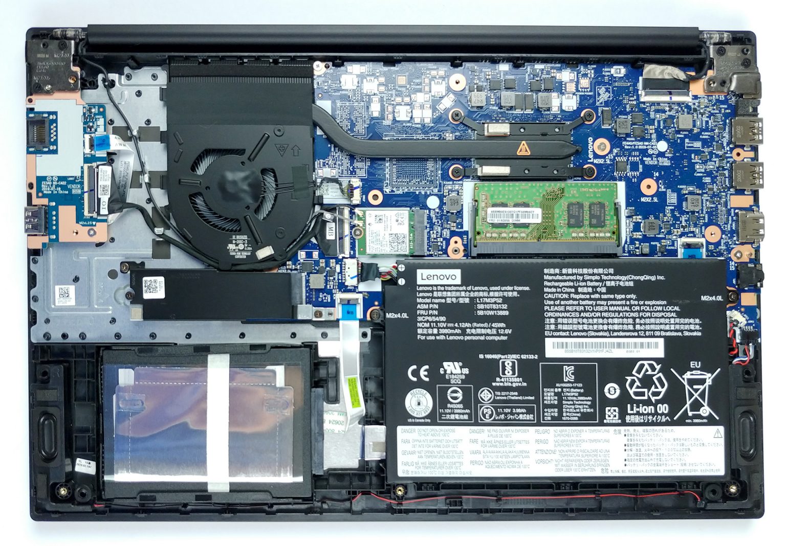 Inside Lenovo ThinkPad E15 - disassembly and upgrade options ...