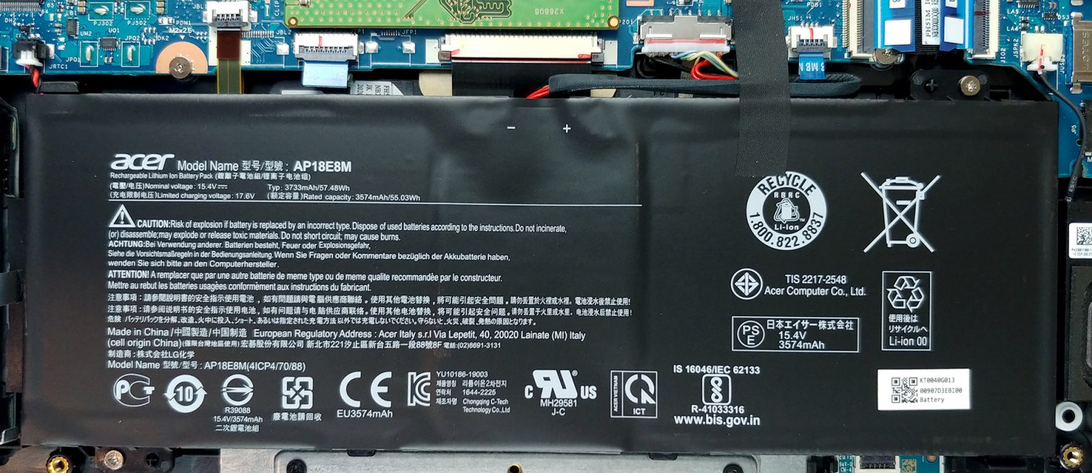 Inside Acer Nitro 5 (AN515-55) - disassembly and upgrade options ...