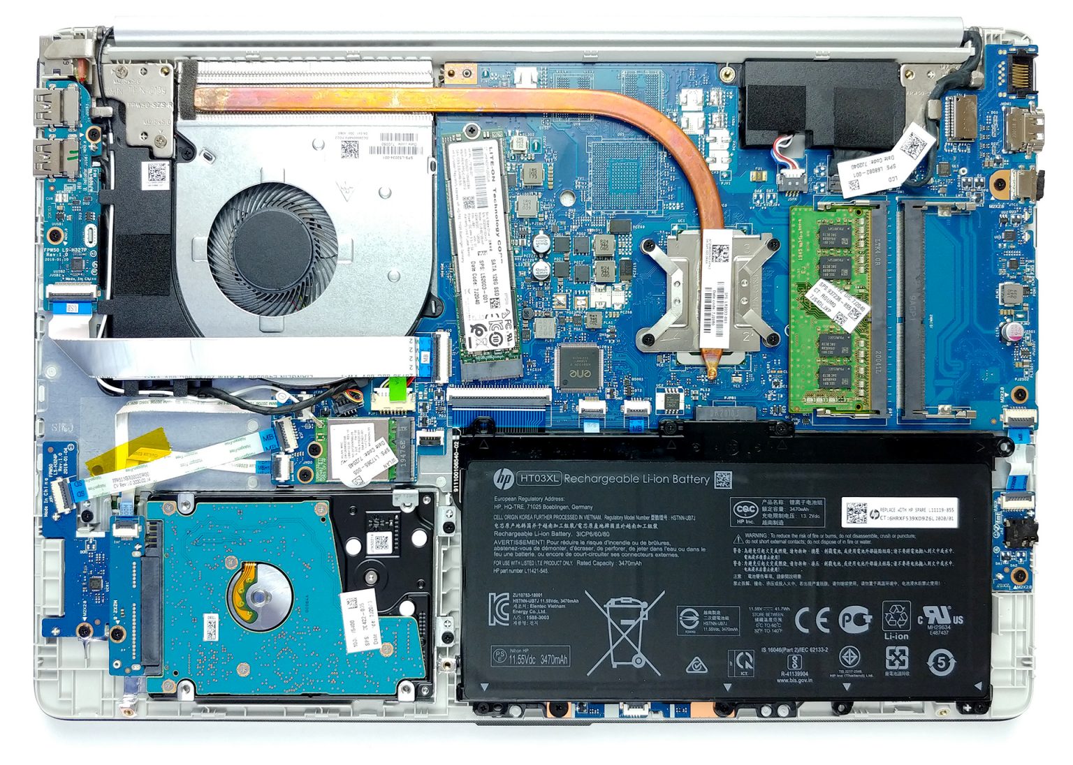Inside HP 15 (15-dw1000) - disassembly and upgrade options ...