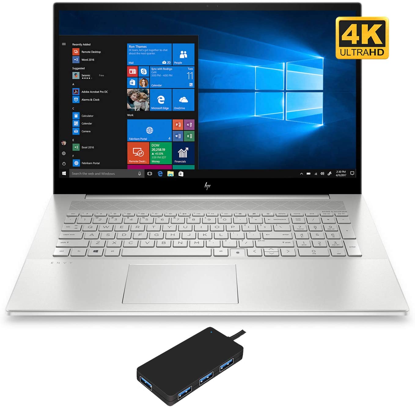 HP ENVY 17 (17-cg0000) - i7-1065G7 · MX330 25W · 17.3”, 4K UHD (3840 x ...