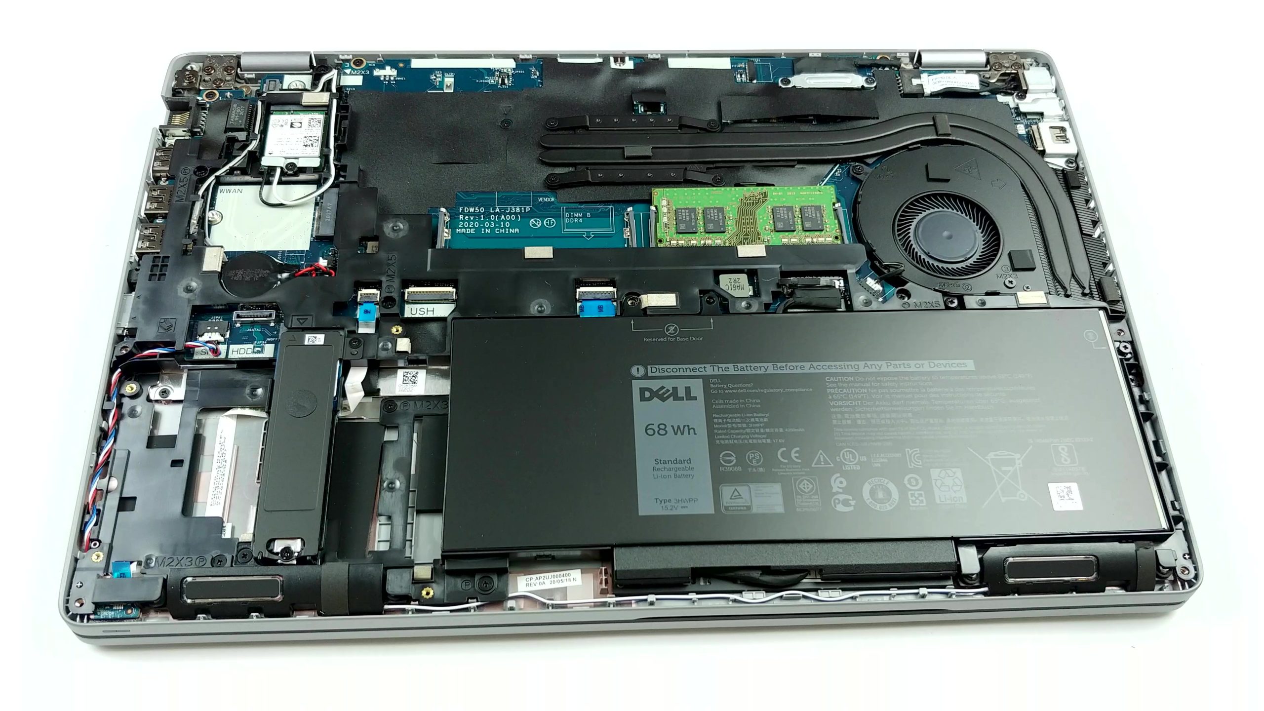 Inside Dell Latitude 15 5510 - disassembly and upgrade options | LaptopMedia.com