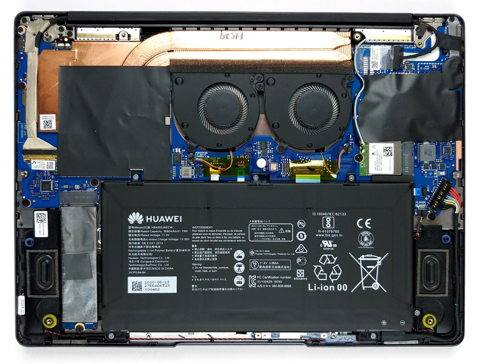 Inside Huawei MateBook 13 (2020) - disassembly and upgrade options ...