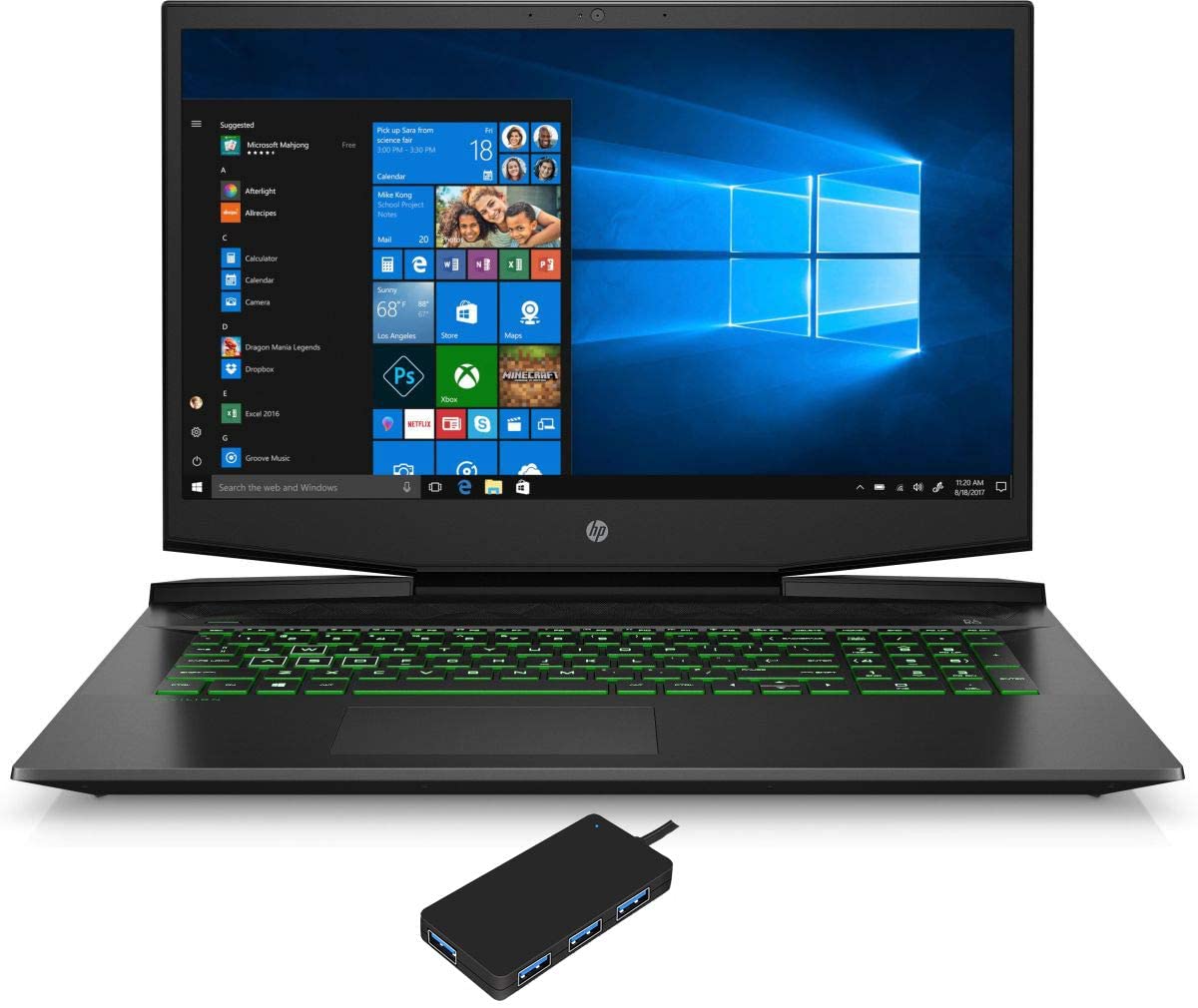 HP Pavilion Gaming 17 (17-cd1085cl) - i7-10750H · GTX 1660 Ti Max-Q ...