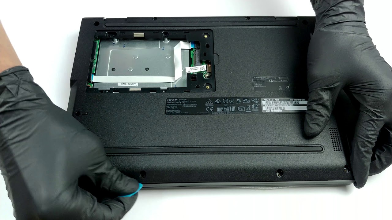 Inside Acer TravelMate B1 (B118) - disassembly and upgrade options | LaptopMedia.com