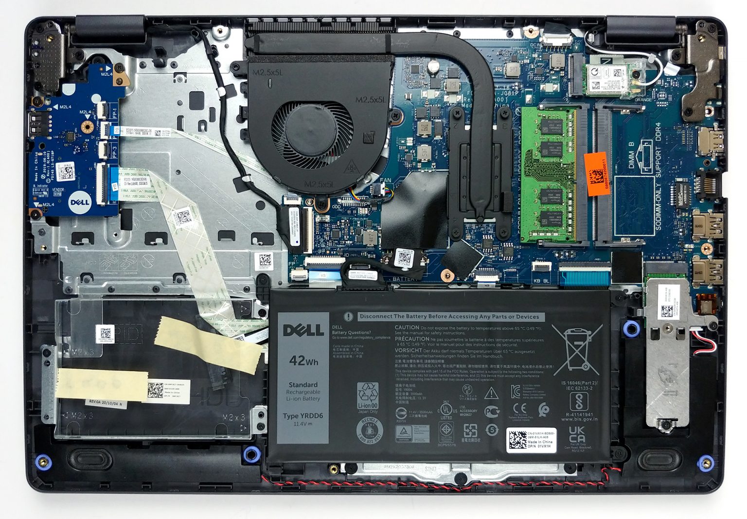 Inside Dell Vostro 15 3501 - disassembly and upgrade options ...