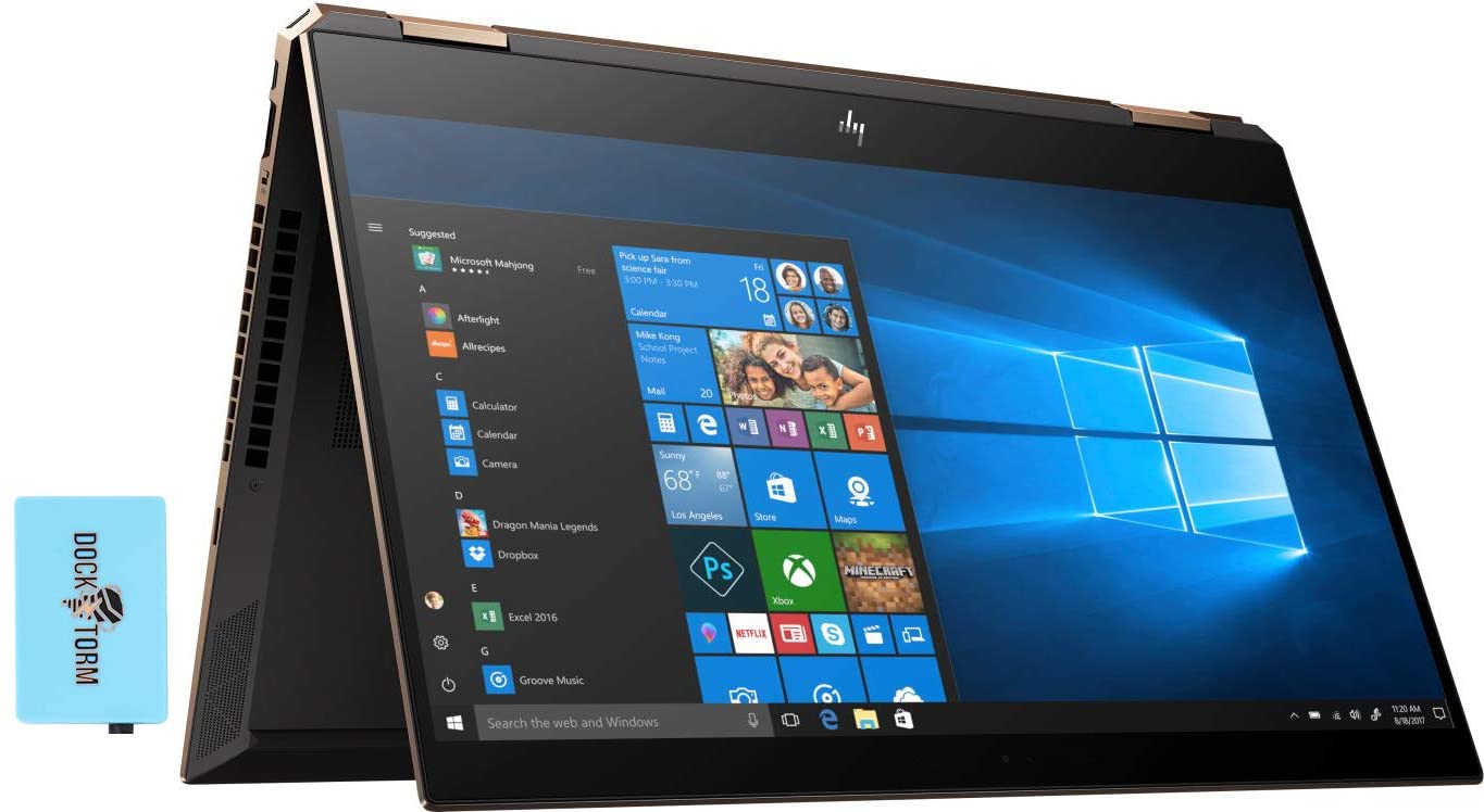 HP Spectre x360 15 - i7-10510U · MX330 25W · 15.6”, 4K UHD (3840 x 2160 ...