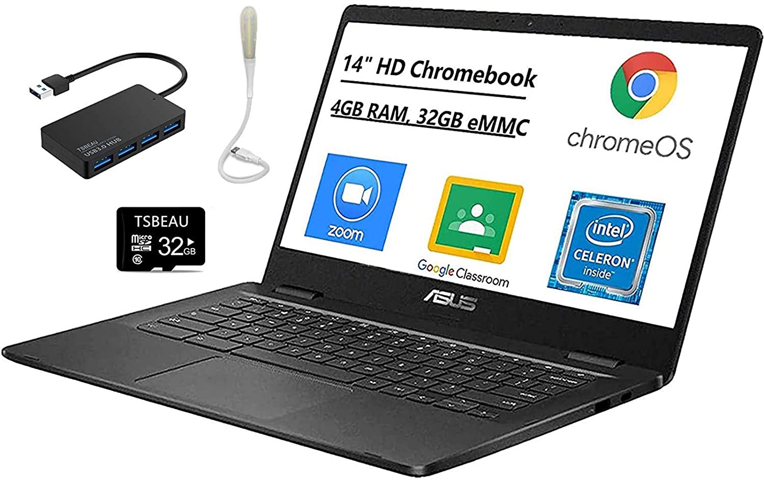 ASUS Chromebook C423 · Celeron N3350 · HD Graphics 500 · 14.0”, HD ...