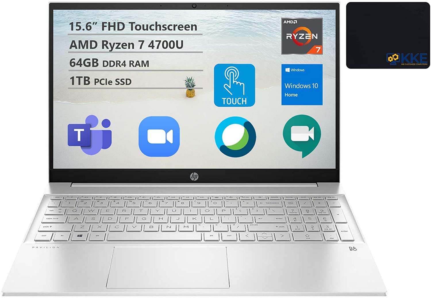 HP Pavilion 15 - Ryzen 7 4700U · RX Vega 7 15W · 15.6”, Full HD (1920 x ...