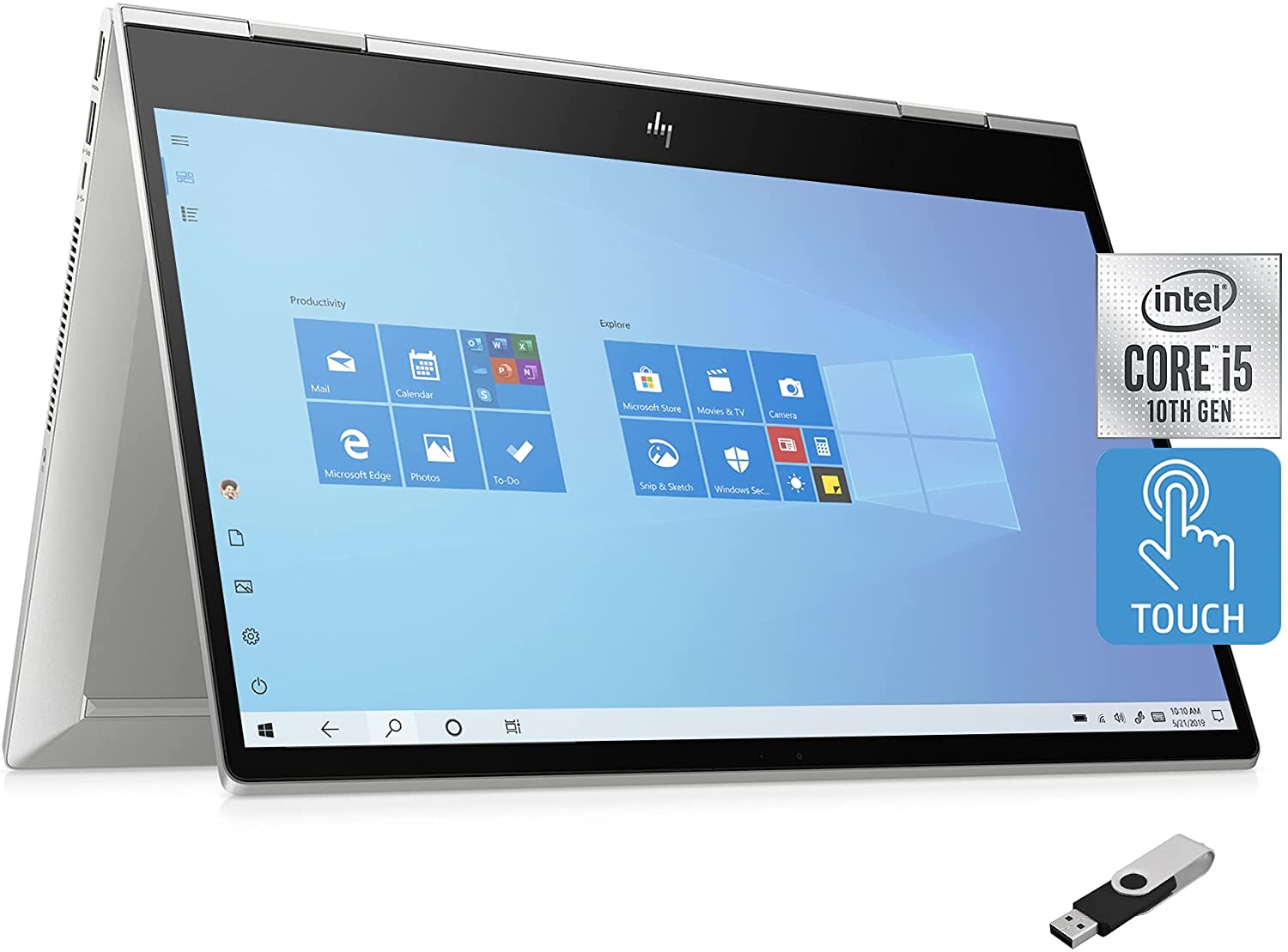 HP ENVY x360 15 - i5-10210U · Intel UHD Graphics · 15.6”, Full HD (1920 ...