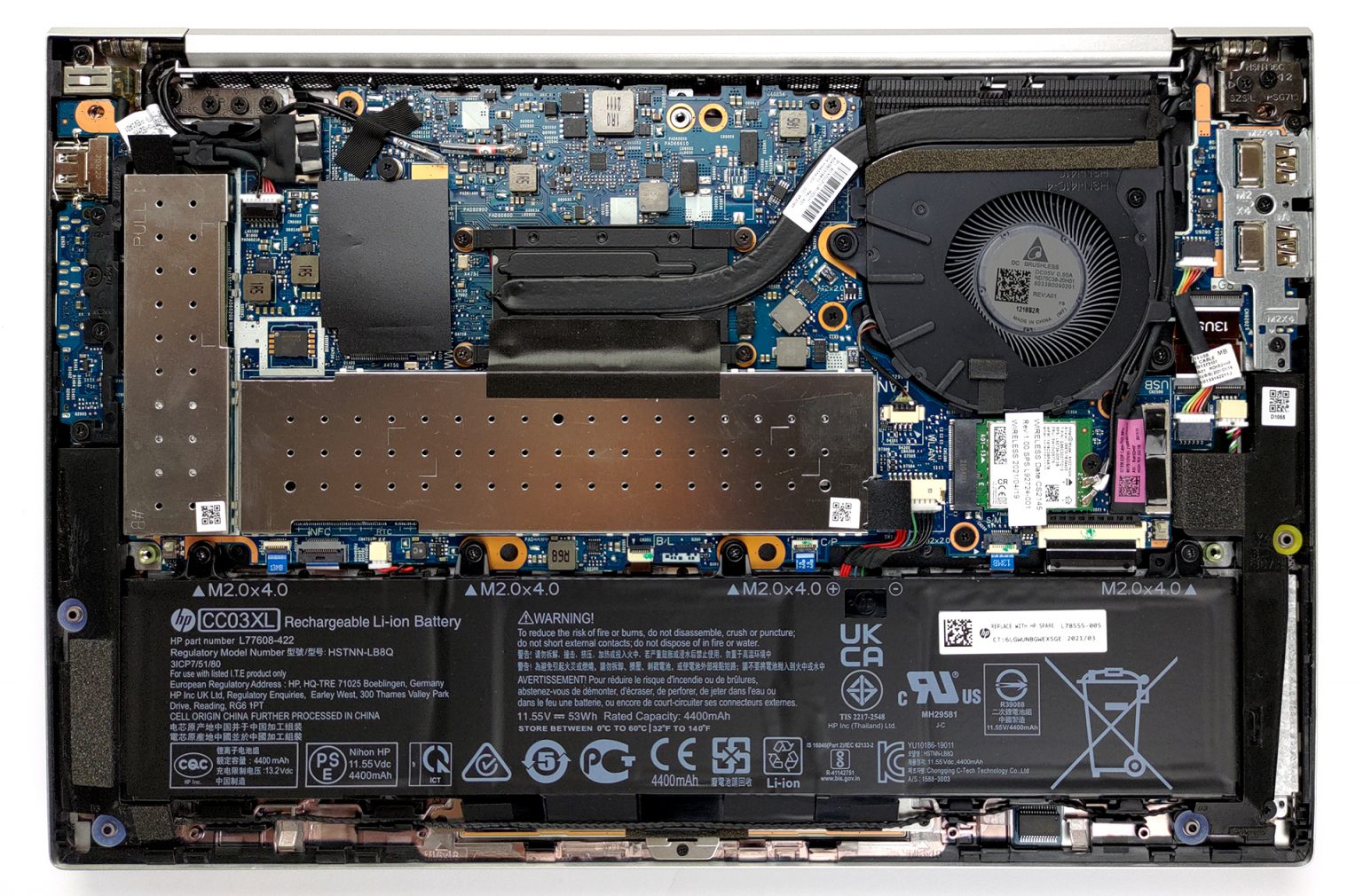 Inside HP EliteBook 830 G8 - disassembly and upgrade options ...