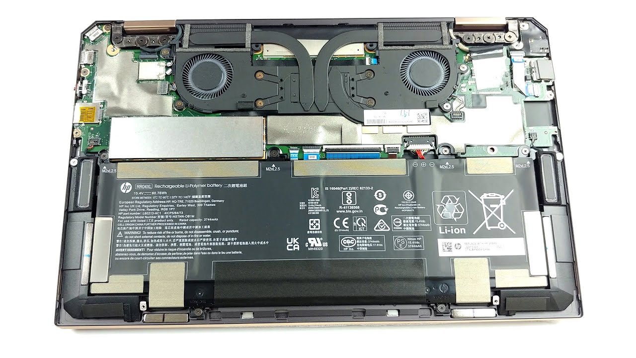 Inside HP Spectre x360 13 (13-aw2000) - disassembly and upgrade options ...