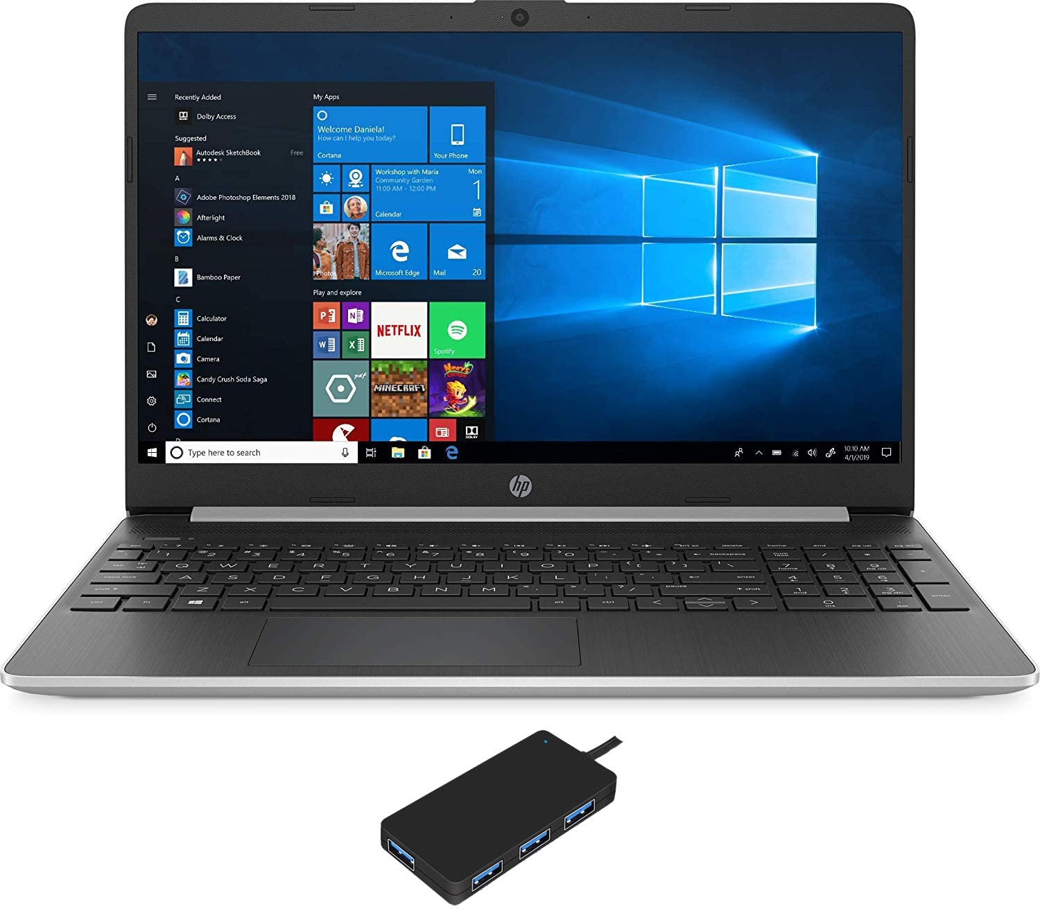 HP 15 - i7-1065G7 · Iris Plus Graphics G7 · 15.6”, Full HD (1920 x 1080 ...