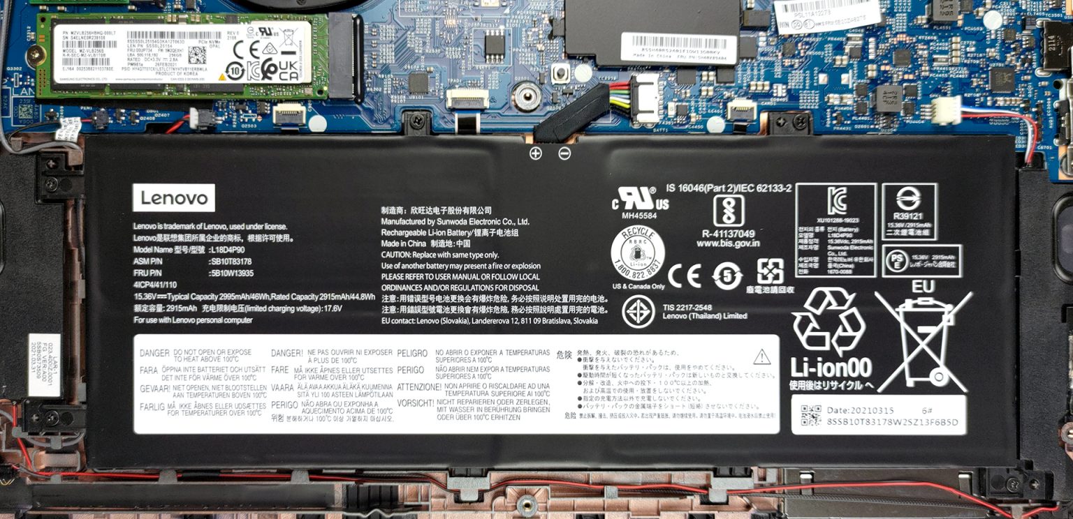 联想ThinkPad L13 Yoga第二代内部--拆解和升级方案 | LaptopMedia 中国