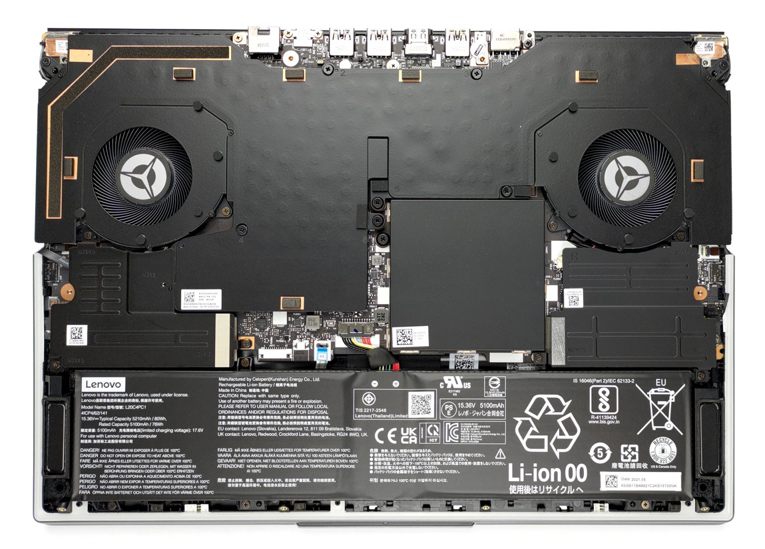 Inside Lenovo Legion 7 (16", 2021) - disassembly and upgrade options ...