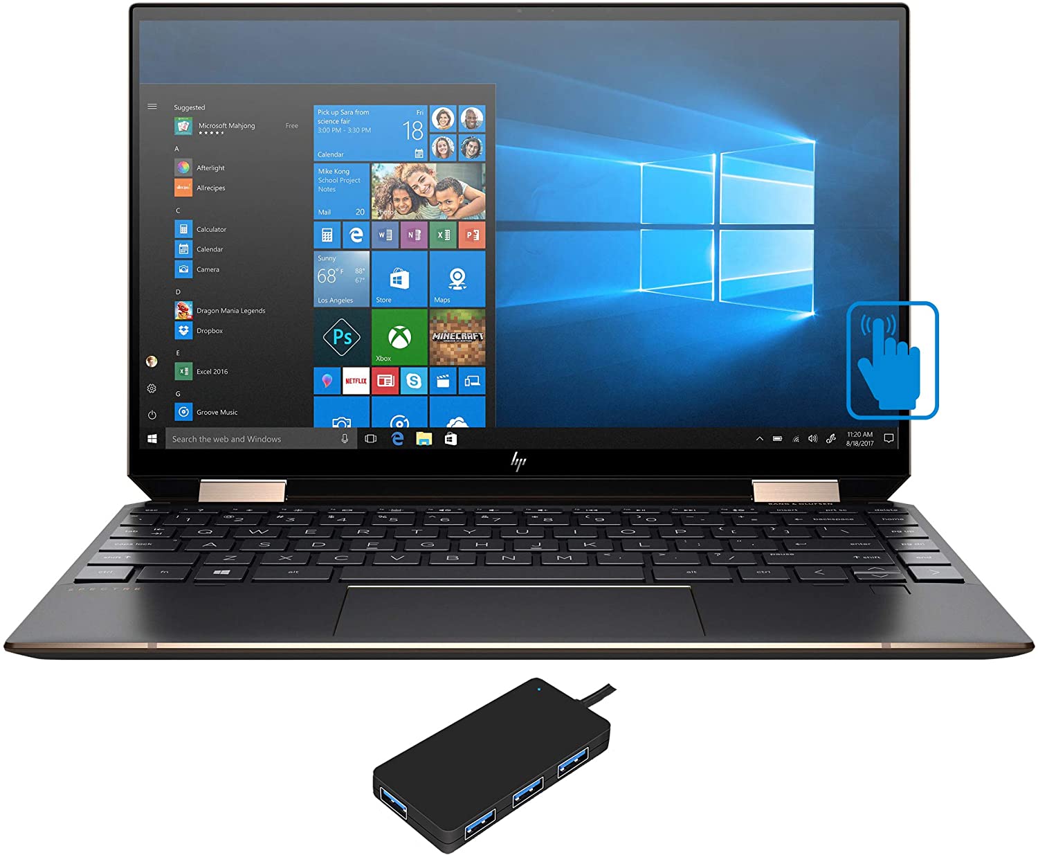 HP Spectre x360 13 - i7-1065G7 · Iris Plus Graphics G7 · 13.3”, 4K UHD ...