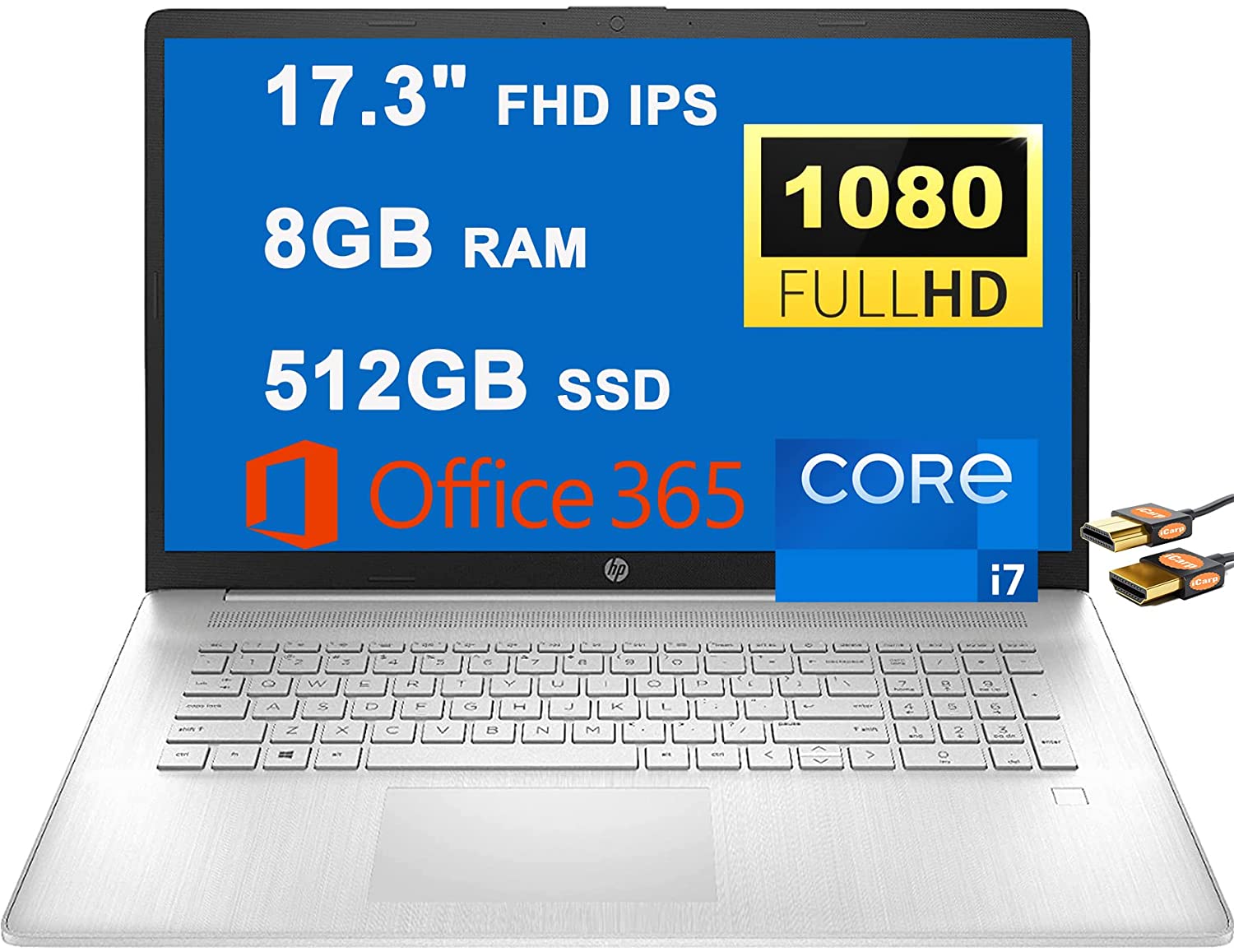 HP 17 - i7-1165G7 · Xe Graphics G7 · 17.3”, Full HD (1920 x 1080), IPS ...