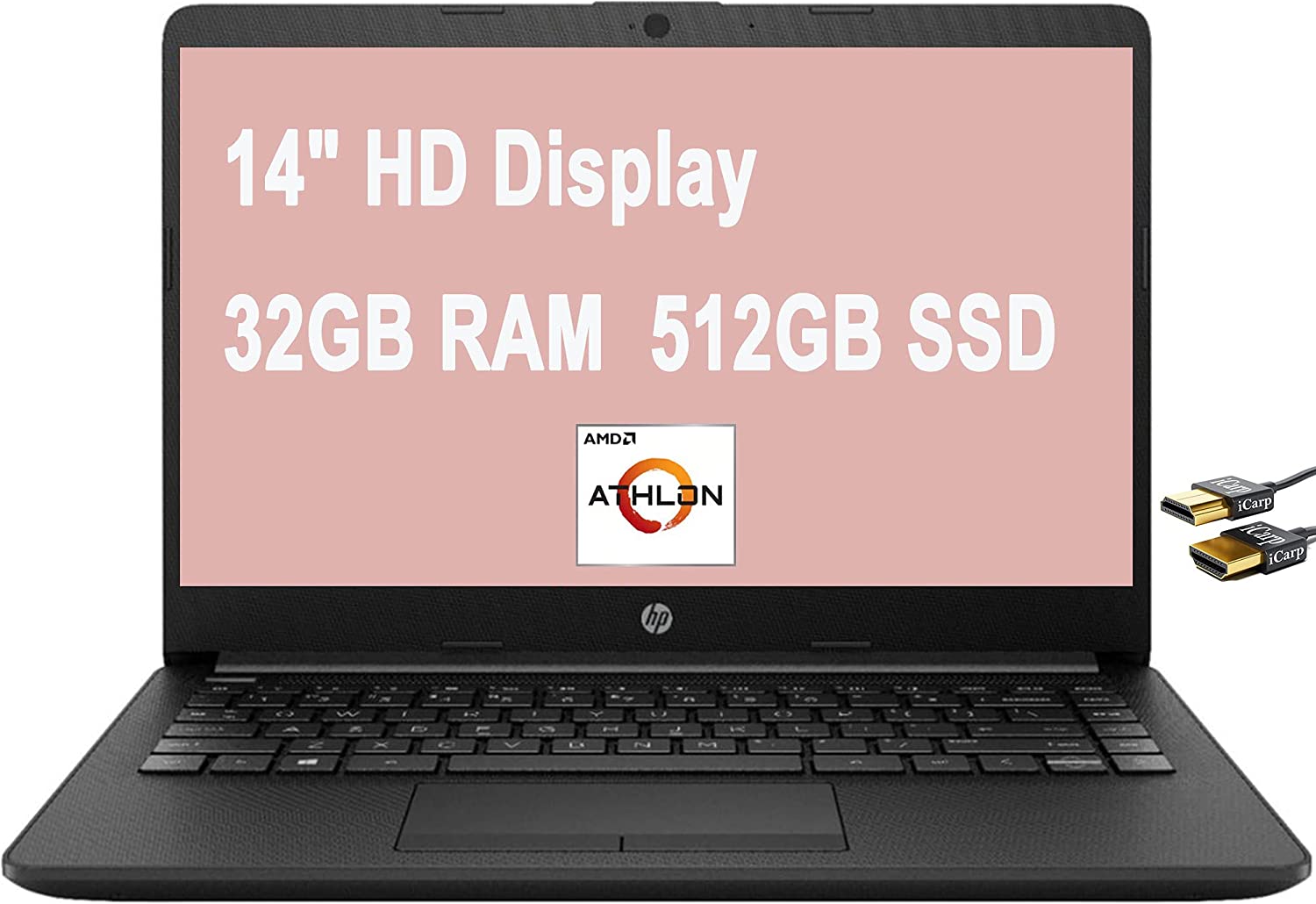 HP 14 - 3050U · Radeon RX Vega 3 · 14.0”, HD (1366 x 768), TN · 512GB ...