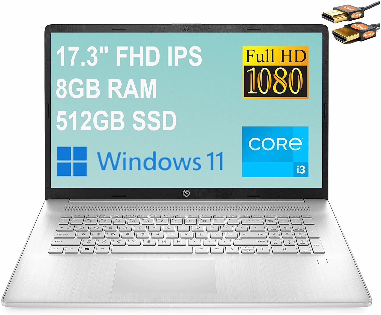 HP 17 - i3-1125G4 · Xe Graphics G4 · 17.3”, Full HD (1920 x 1080), IPS ...