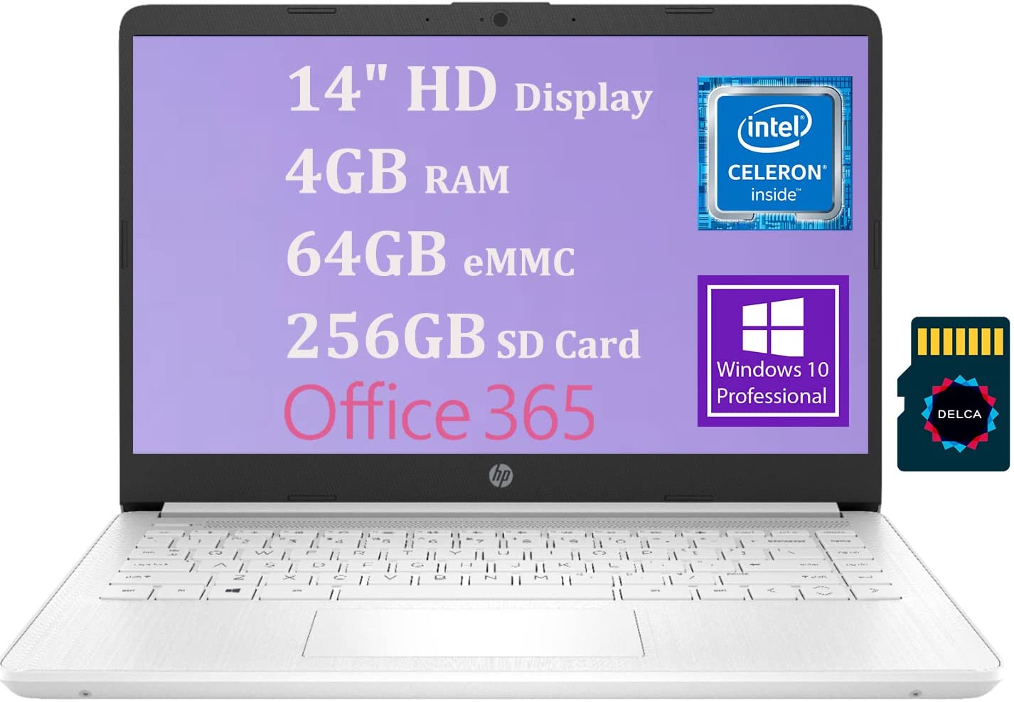 HP 14 - Celeron N4020 · UHD Graphics 600 · 14.0”, HD (1366 x 768), TN ...