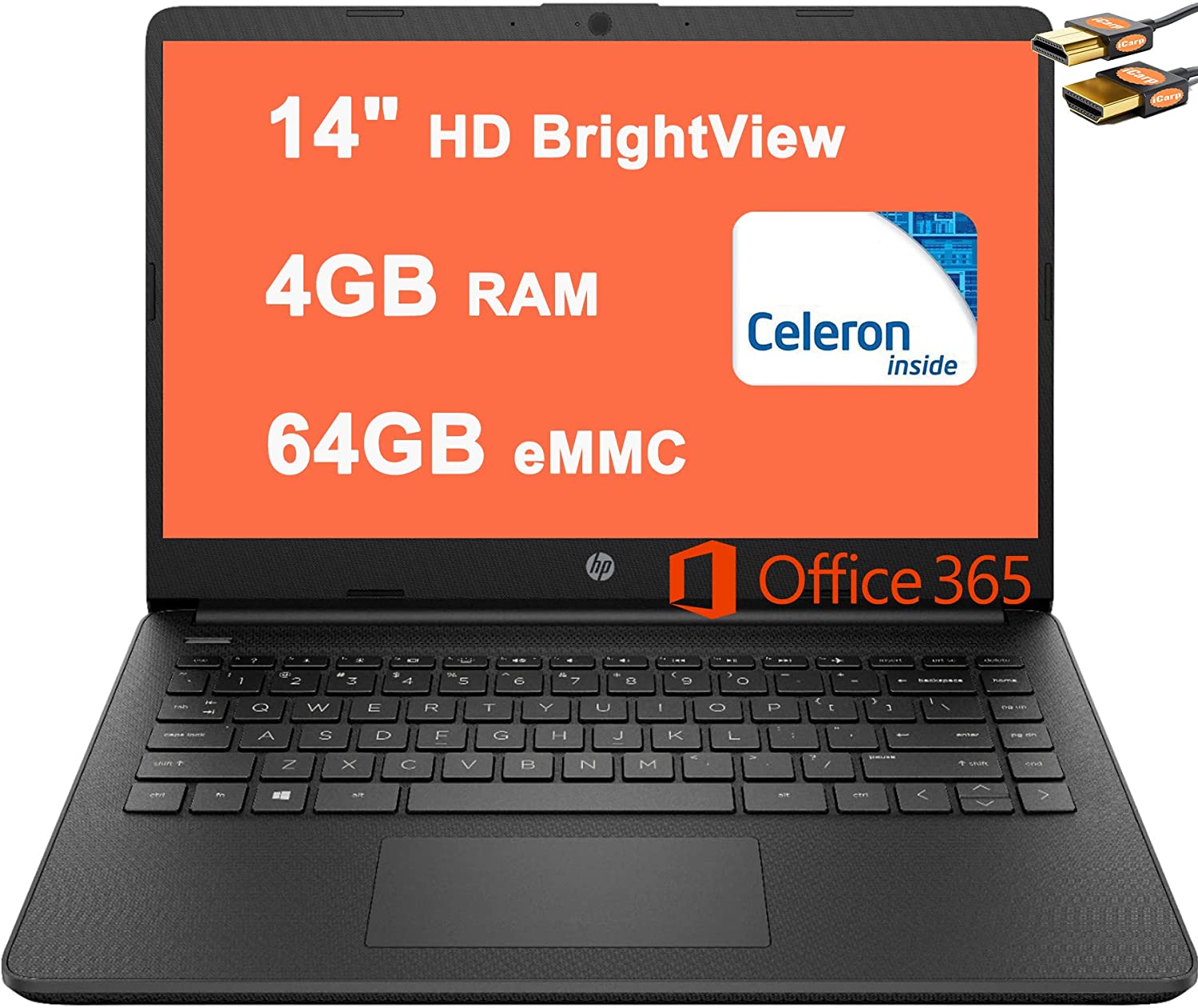 HP 14 - Celeron N4020 · UHD Graphics 600 · 14.0”, HD (1366 x 768), TN ...