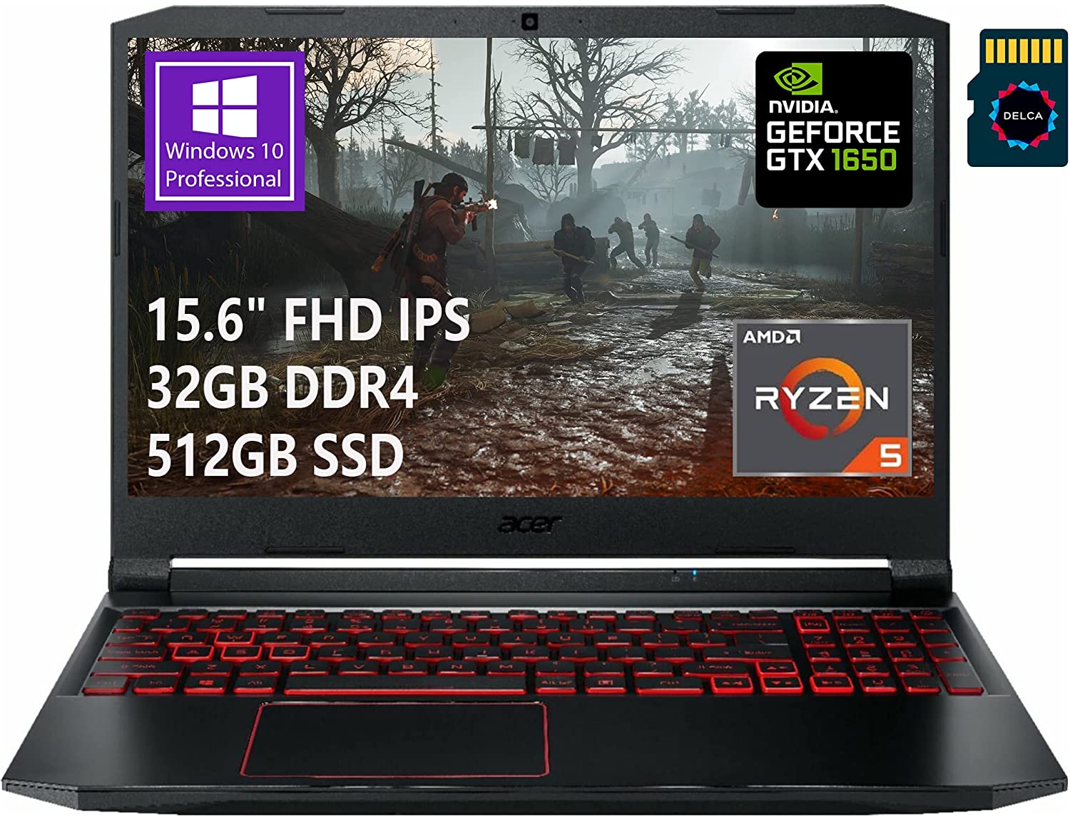 Acer Nitro 5 - Ryzen 5 4600H · GTX 1650 · 15.6”, Full HD (1920 x 1080 ...