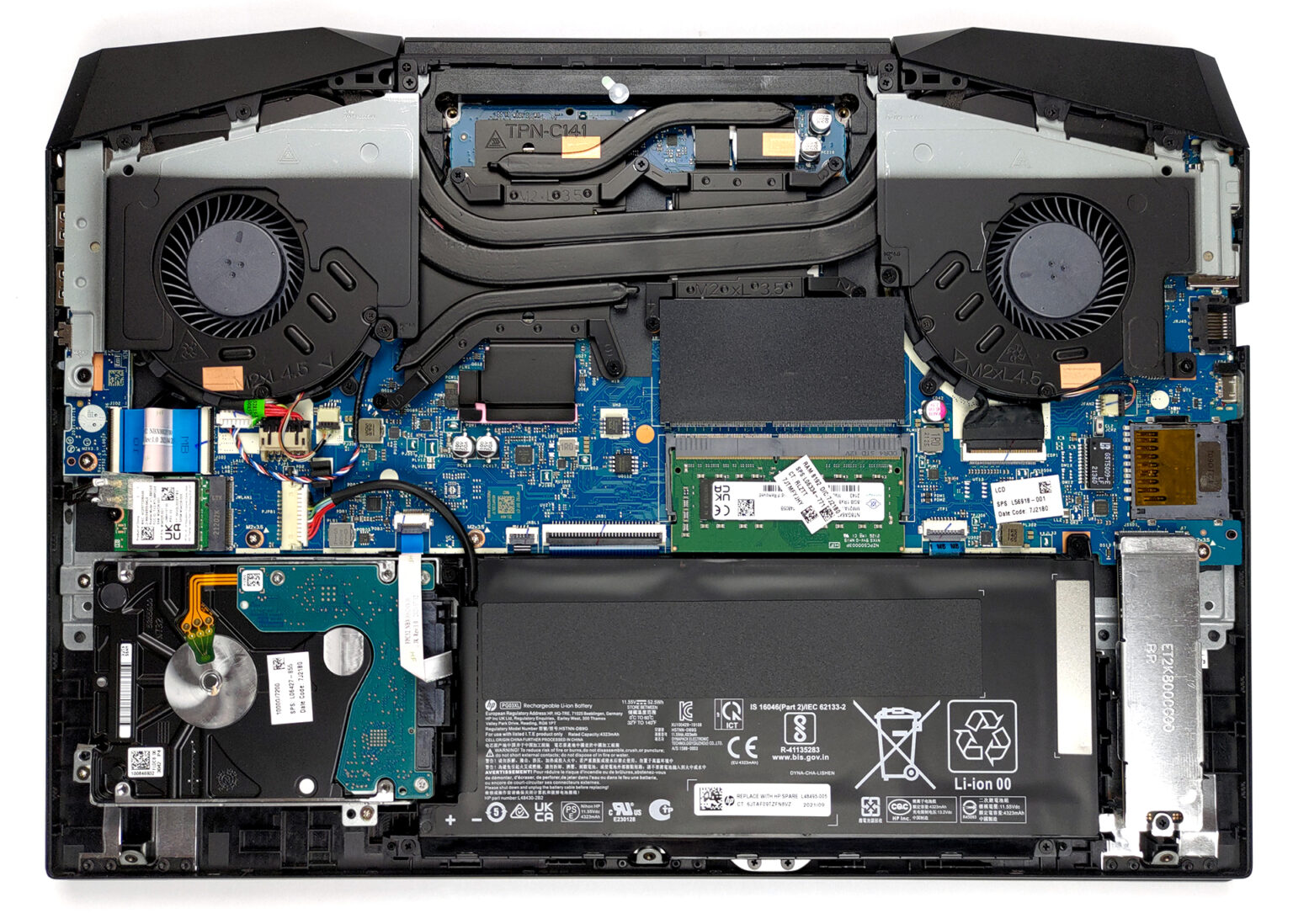 惠普Pavilion Gaming 15 (15-dk2000)评测--被35W的处理器削弱了功能 | LaptopMedia 中国