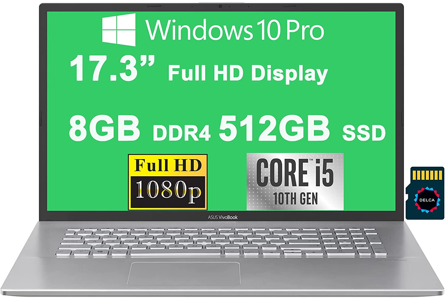 ASUS VivoBook 17 - i5-1035G1 · UHD Graphics G1 · 17.3”, Full HD (1920 x ...