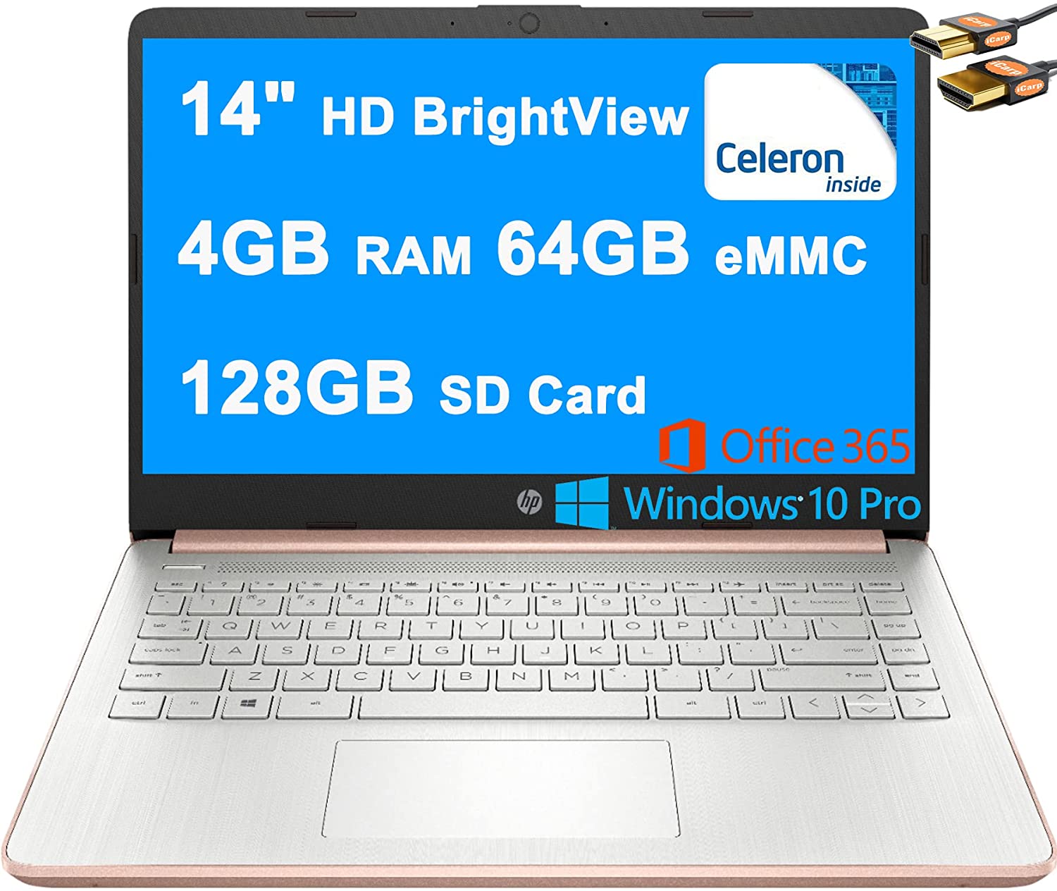 HP 14 - Celeron N4020 · UHD Graphics 600 · 14.0”, HD (1366 x 768), TN ...
