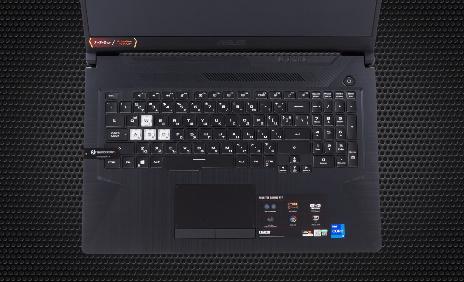 ASUS TUF Gaming F17 (FX706, 2021) review - trimmed the right corners ...