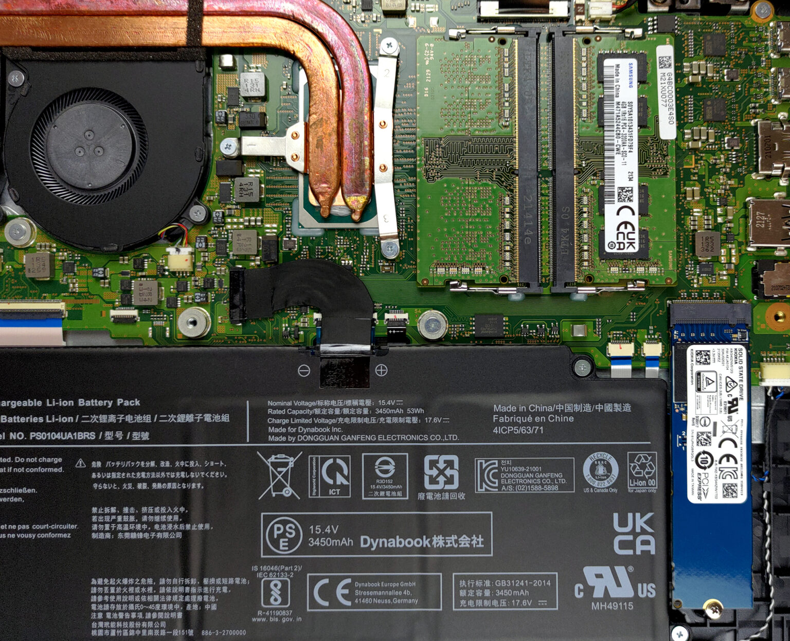 Inside Dynabook Tecra A40-J - disassembly and upgrade options ...
