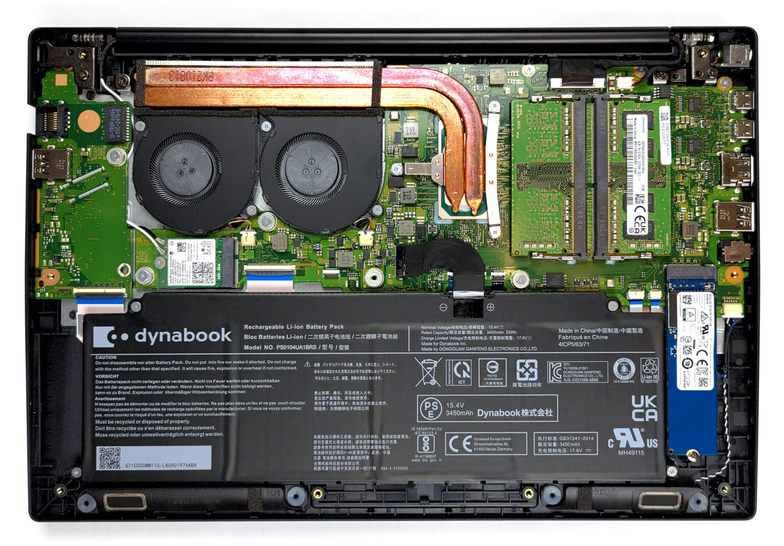 Inside Dynabook Tecra A40-J - disassembly and upgrade options ...