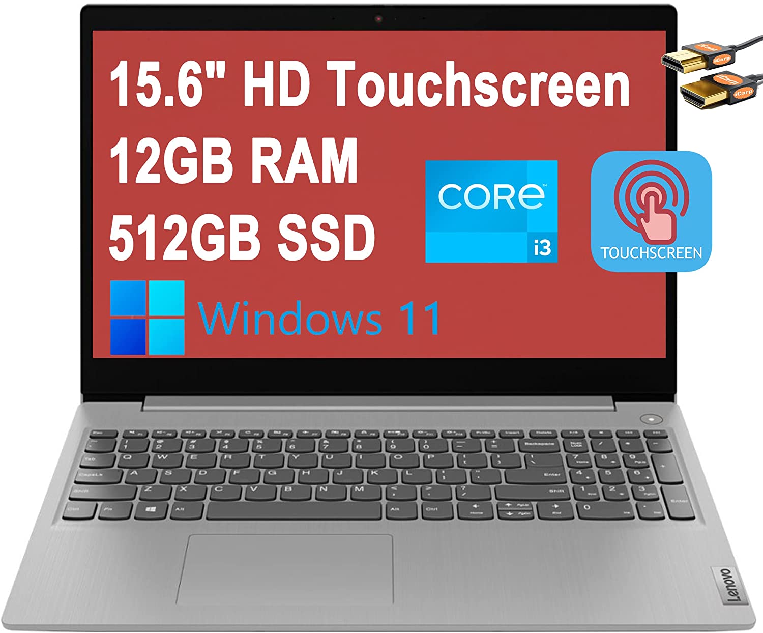 Lenovo IdeaPad 3 15 - i3-1115G4 · UHD Graphics Xe G4 · 15.6”, HD (1366 x 768), TN · 512GB SSD ...