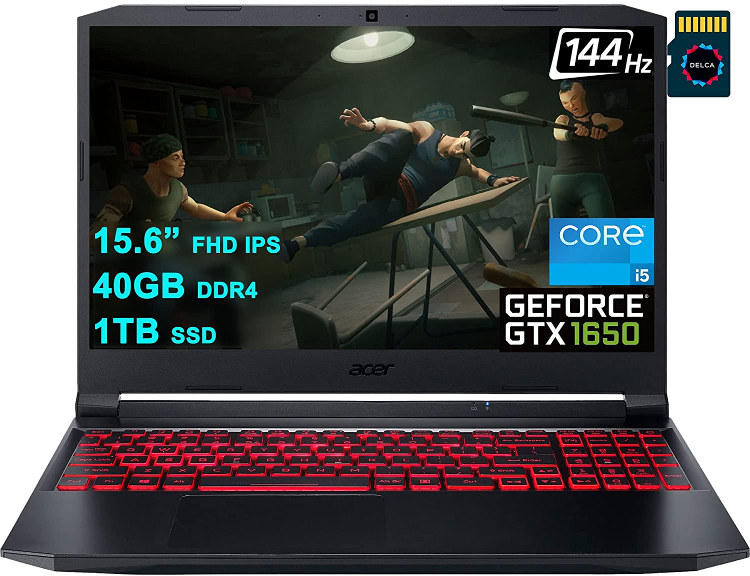 Acer Nitro 5 - i5-11400H · GTX 1650 · 15.6”, Full HD (1920 x 1080), 144 ...