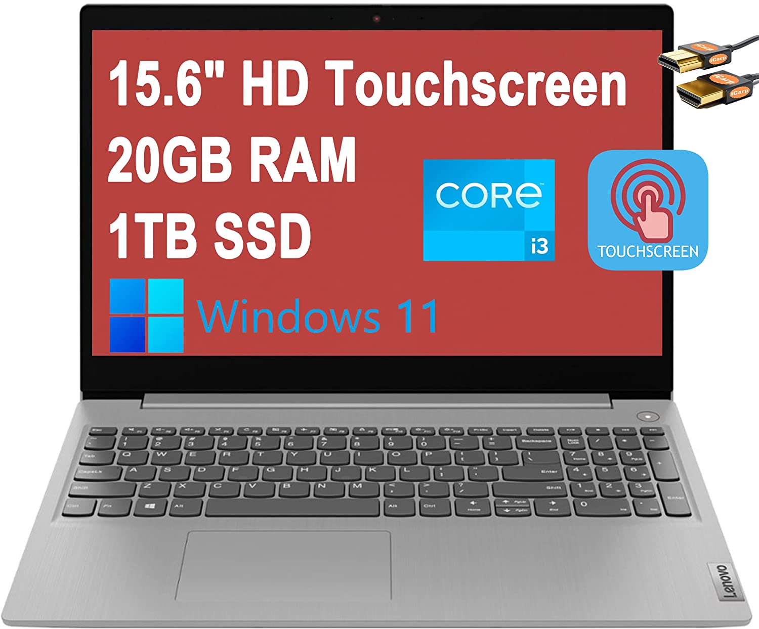 Lenovo IdeaPad 3 15 - i3-1115G4 · UHD Graphics Xe G4 · 15.6”, HD (1366 x 768), TN · 1TB SSD ...